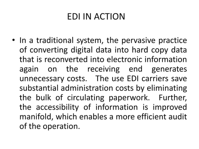 Electronic data interchange (edi) | PPTX