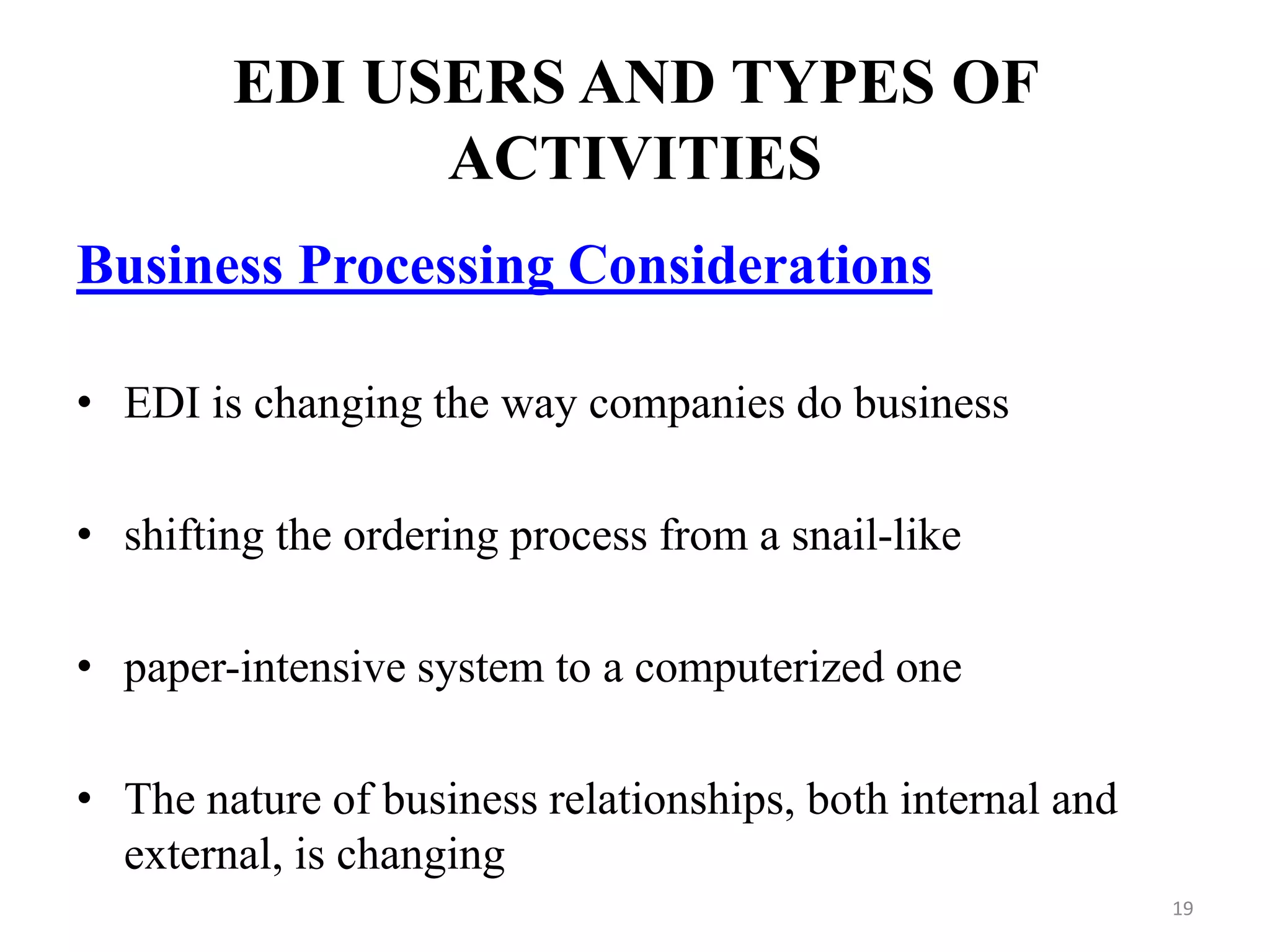 Electronic data interchange (edi) | PPTX