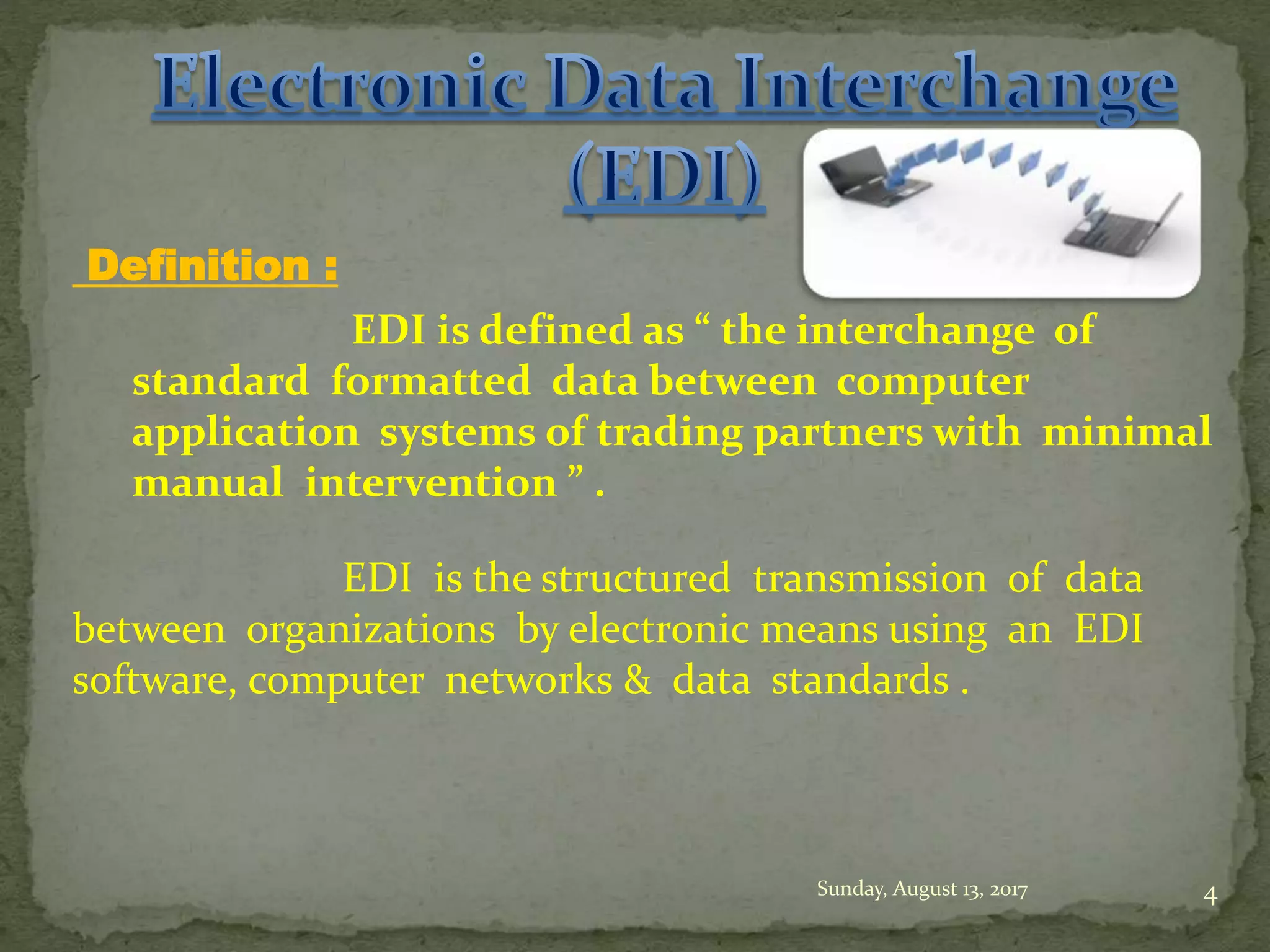 Electronic data interchange(edi) | PPT