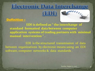 Electronic data interchange(edi) | PPT