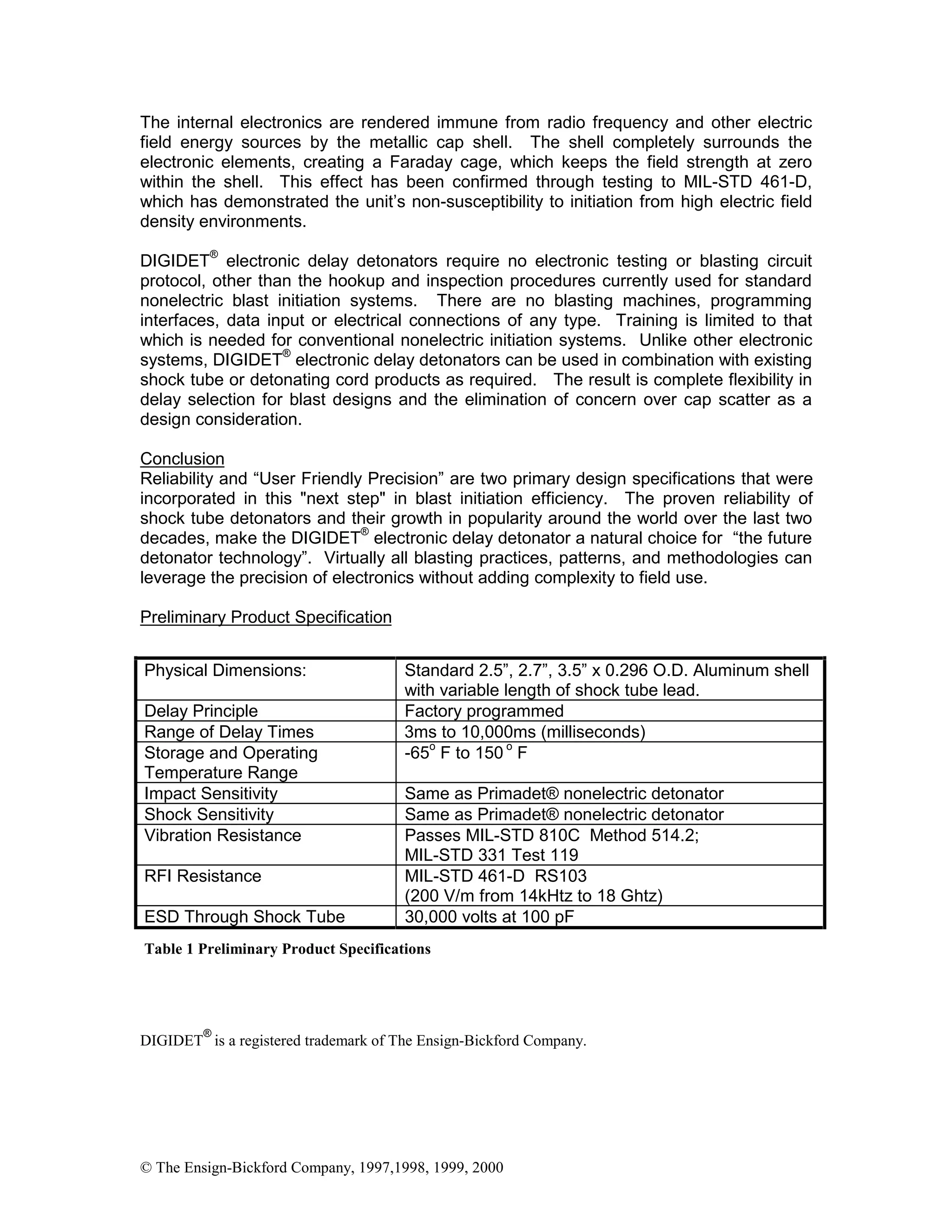 Electronic delay detonator | PDF