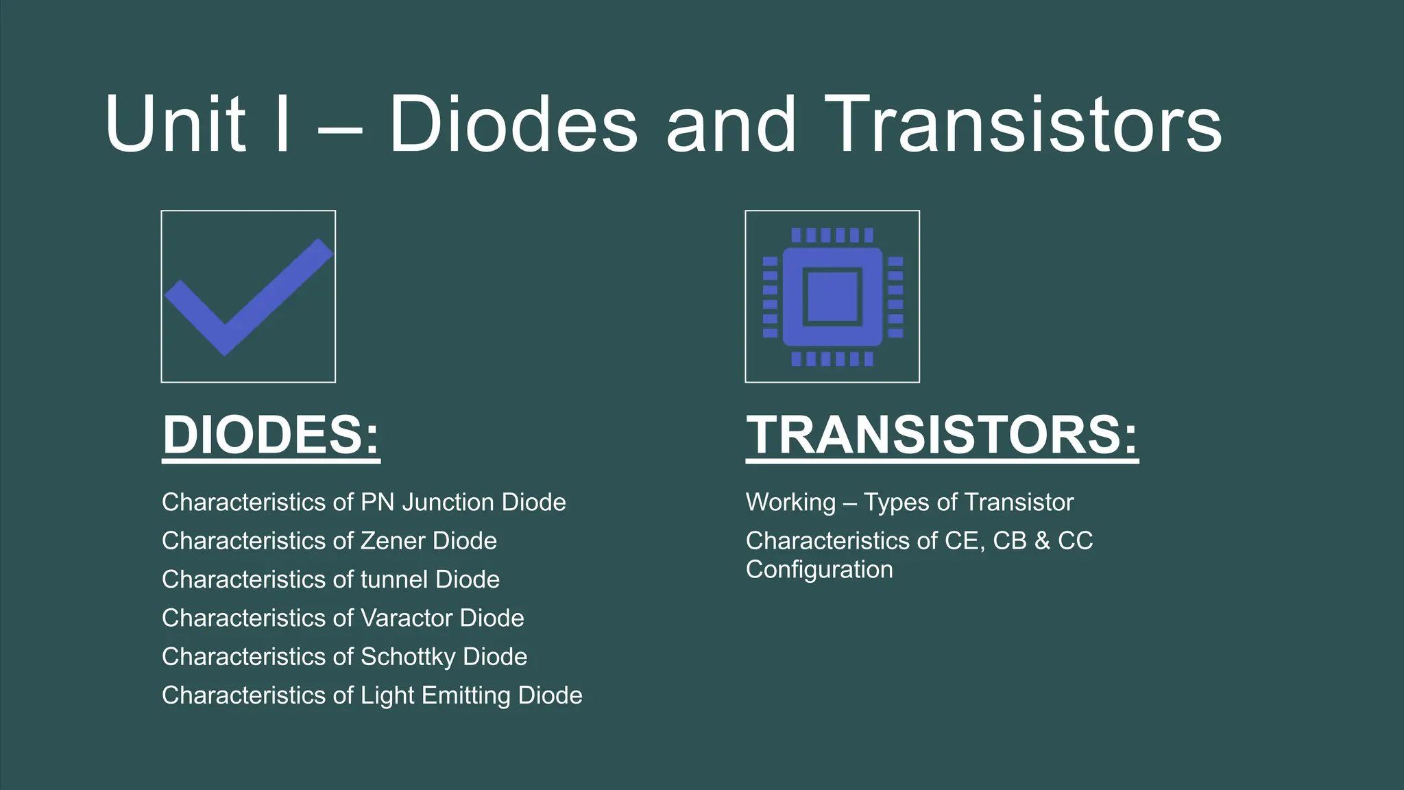 Electronic Devices - Special Diodes - Unit 1.pptx