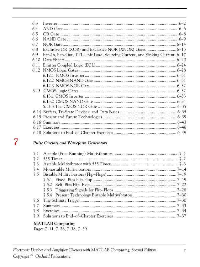 Electronic Devices And Amplifier Circuits With Matlab Computing 2nd