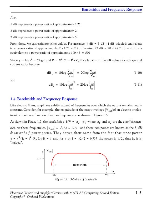 Electronic Devices And Amplifier Circuits With Matlab Computing 2nd