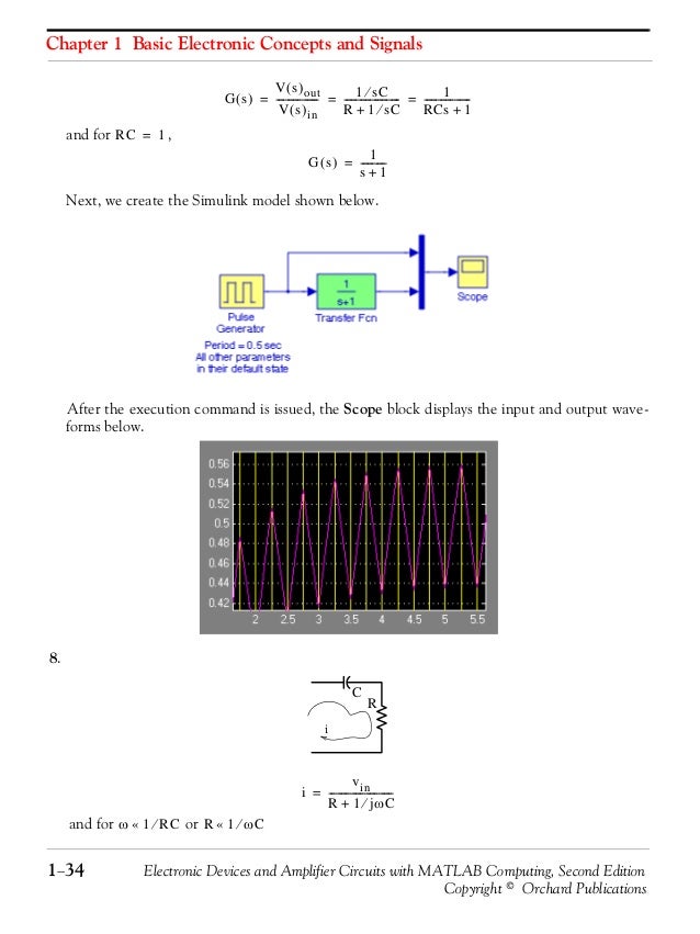 Electronic Devices And Amplifier Circuits With Matlab Computing 2nd