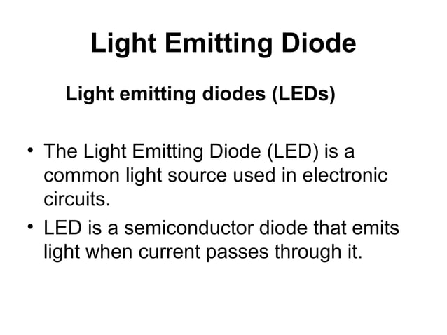 Electronic devices circuits | PPT