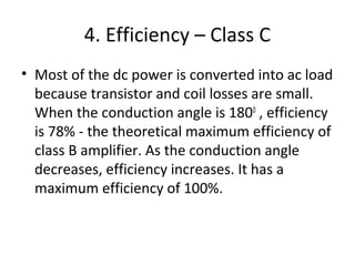 Comparison of A, B & C Power Amplifiers | PPT