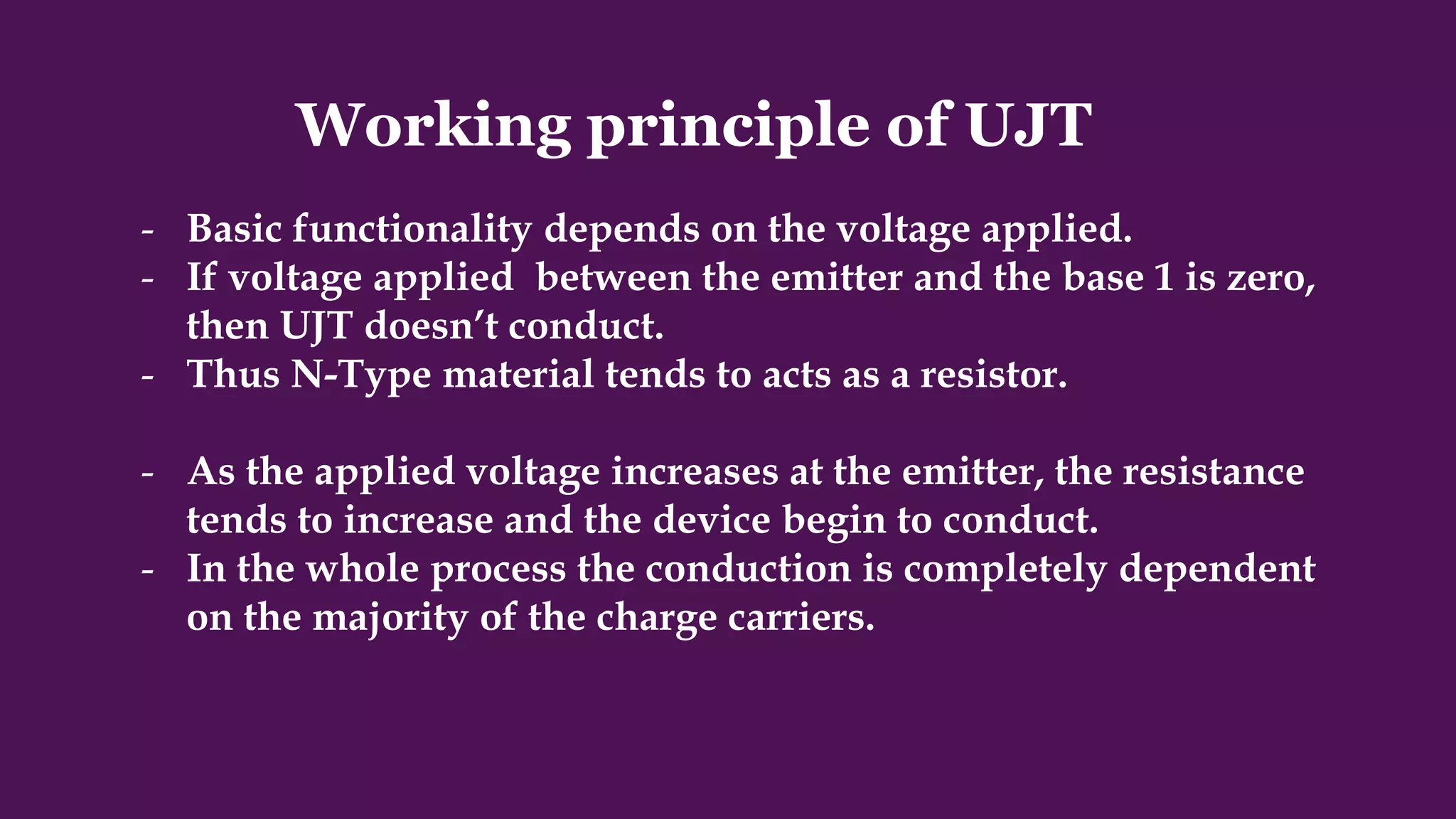 UJTs and programmable UJTs | PPTX