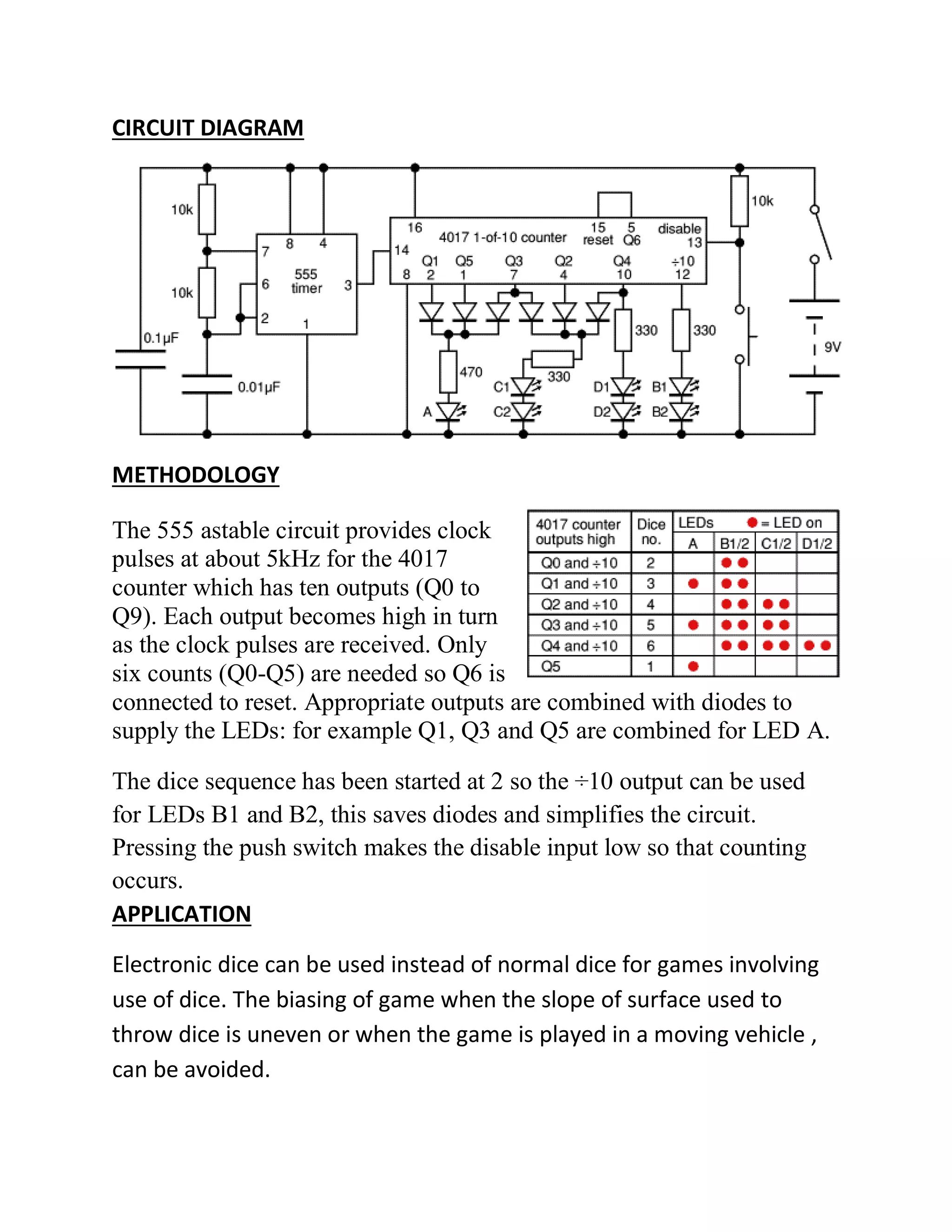 Electronic dice | PDF