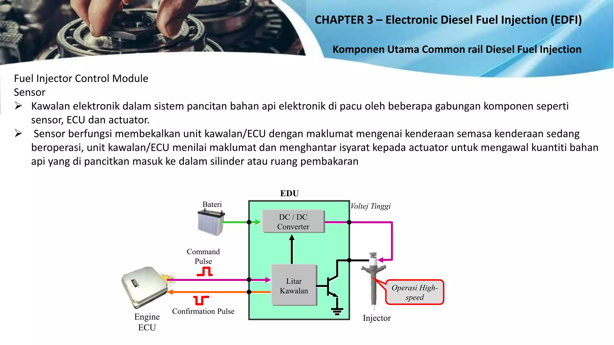 Electronic diesel fuel injection (EDFI) & commonrail engine | PPT