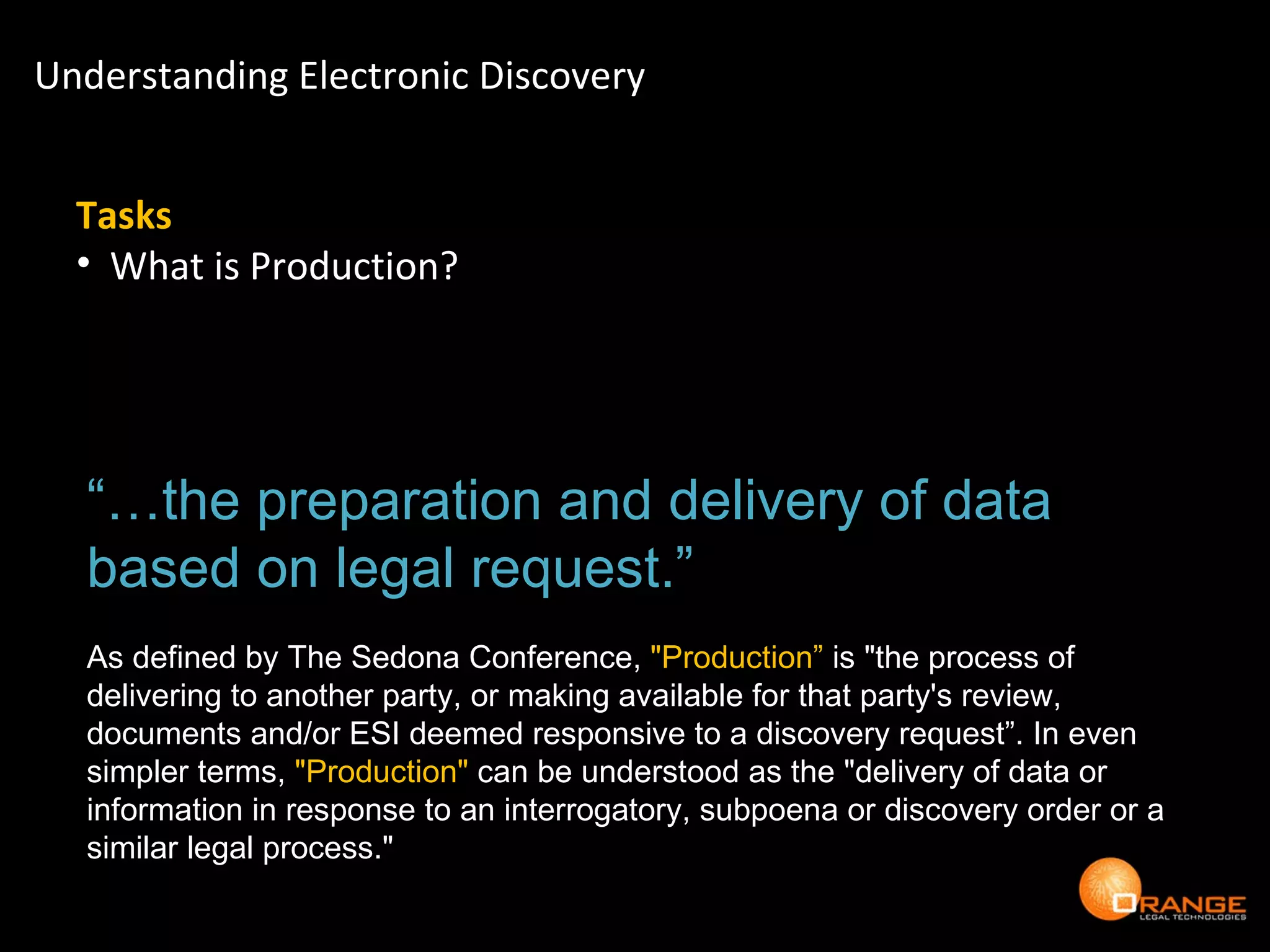 Electronic Discovery 101 - From ESI to the EDRM | PPT
