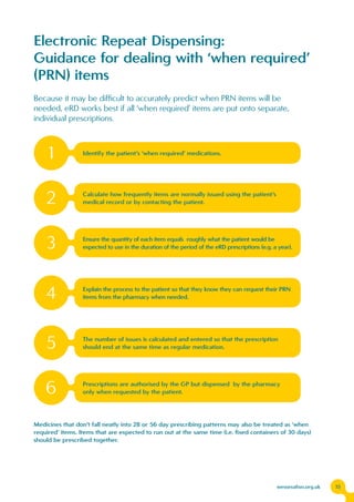 Electronic Repeat Dispensing handbook | PDF