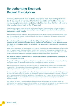 Electronic Repeat Dispensing handbook | PDF