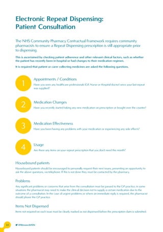 Electronic Repeat Dispensing handbook | PDF