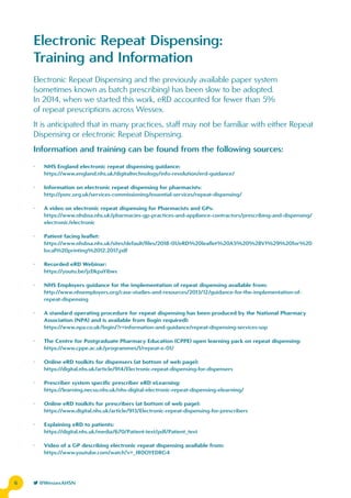 Electronic Repeat Dispensing handbook | PDF