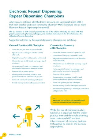 Electronic Repeat Dispensing handbook | PDF