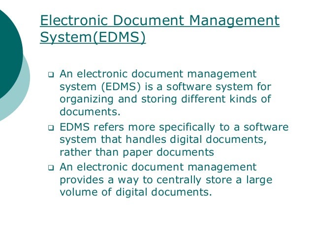 Electronic document management strategies and techniques final