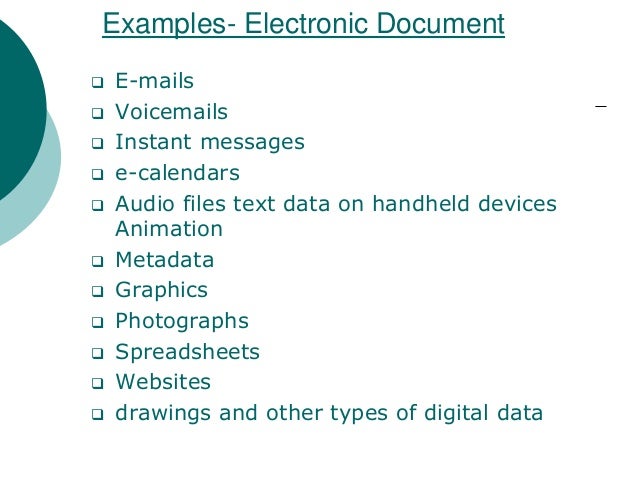 Electronic document management strategies and techniques final