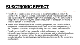Electronic effect and their applications .pptx
