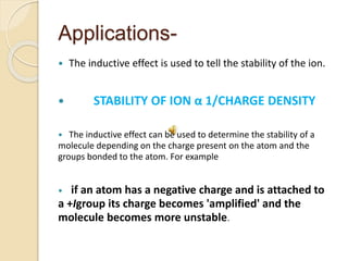 Electronic effects inductive,mesomeric,electromeric | PPTX