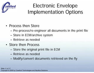 Electronic Envelope - 2009 Document Strategy Forum | PDF | Email | Internet