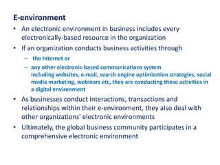 Electronic Environment | PPT