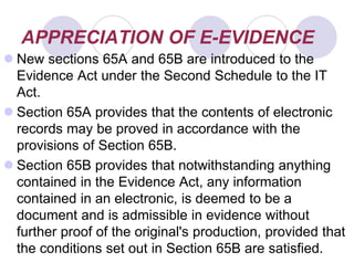 Appreciation of Electronic Evidence-PDF | PPT
