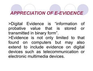 Appreciation of Electronic Evidence-PDF | PDF