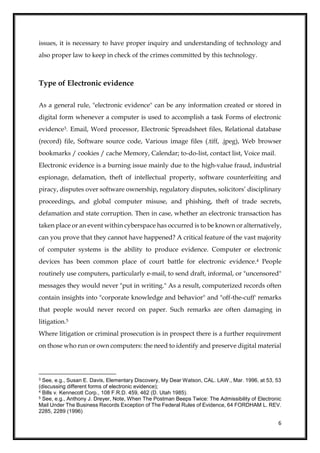 Electronic evidence | PDF