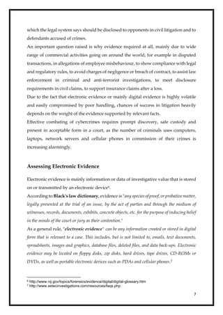 Electronic evidence | PDF