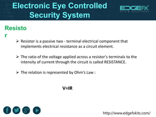 Microcontroller based Electronic Eye Controlled security System | PPTX