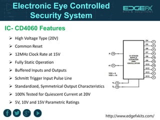 Microcontroller based Electronic Eye Controlled security System | PPTX