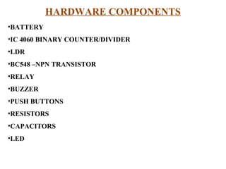 Electronic Eye Controlled Security System | PPT