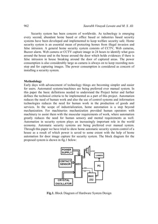 Electronic eye for security system @1000KV Technologies 9030844877 | PDF