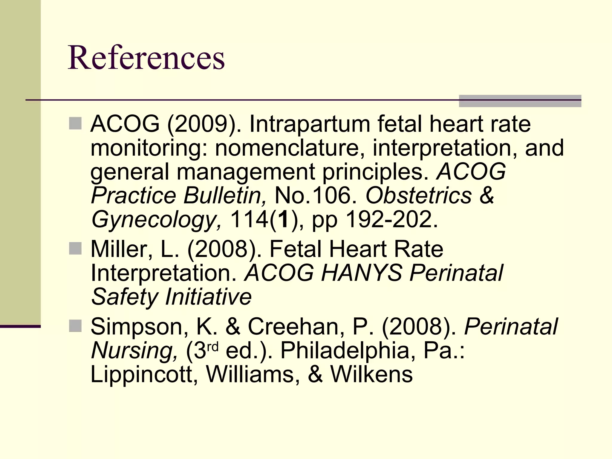 Electronic fetal monitoring. ppt | PPT