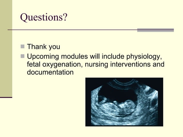 Electronic fetal monitoring. ppt | PPT