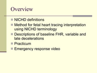 Electronic fetal monitoring. ppt | PPT