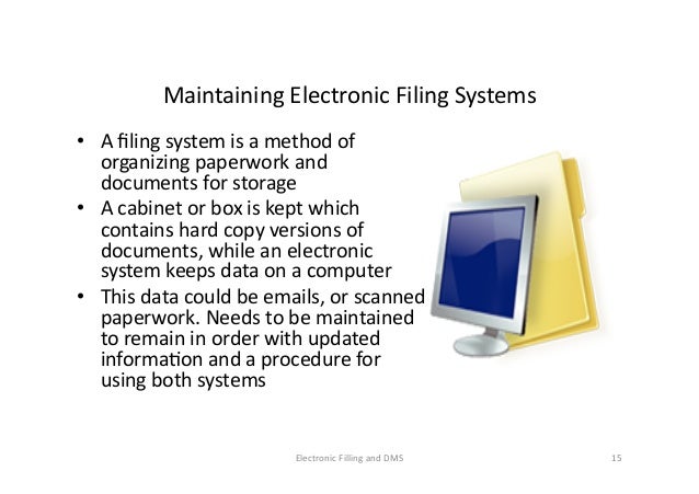 Implementing Electronic Filling with Integrated Document Management S…