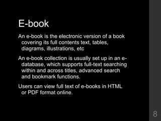 Electronic forms of social sciences literature | PPT