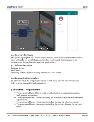 Electronic form srs | PDF