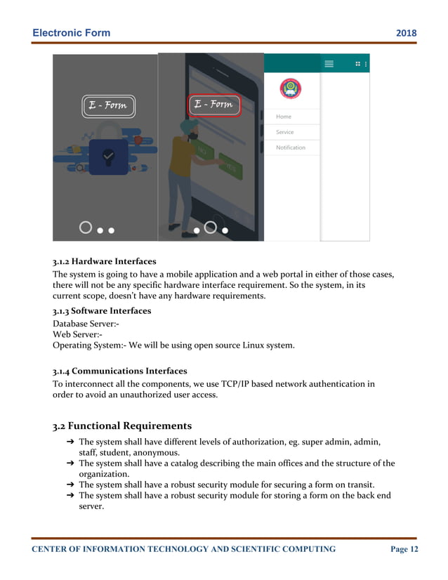 Electronic form srs | PDF