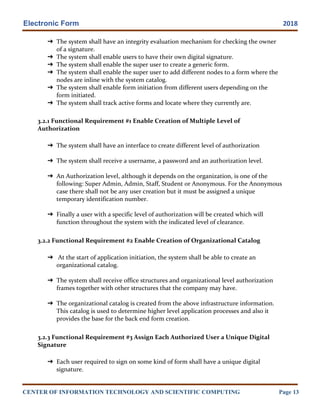 Electronic form srs | PDF