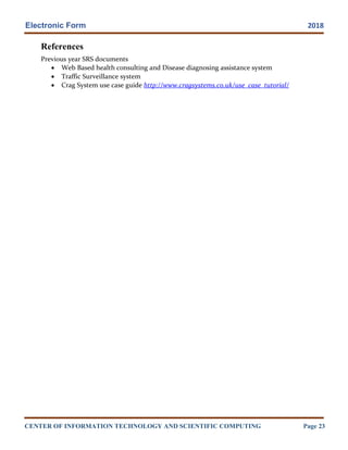 Electronic form srs | PDF