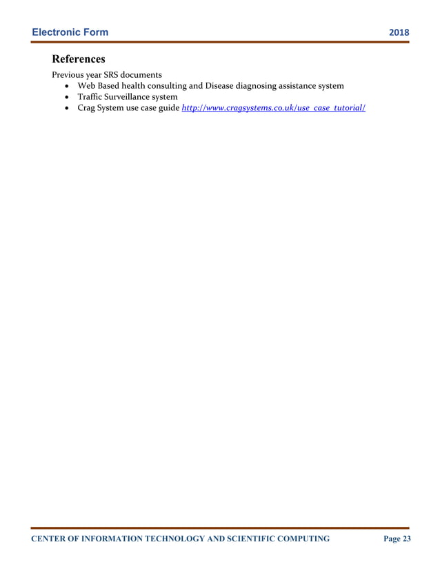 Electronic form srs | PDF