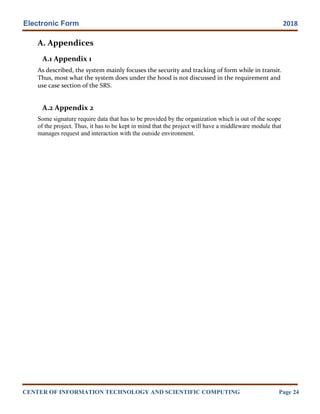 Electronic form srs | PDF