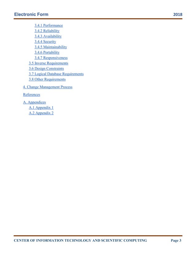 Electronic form srs | PDF