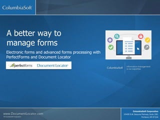Electronic forms and document management | PPTX | Technology & Computing
