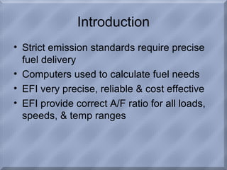 Electronic fuel injection | PPS