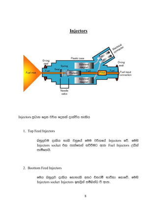 automobile Electronic fuel injection how it works sinhala | PDF