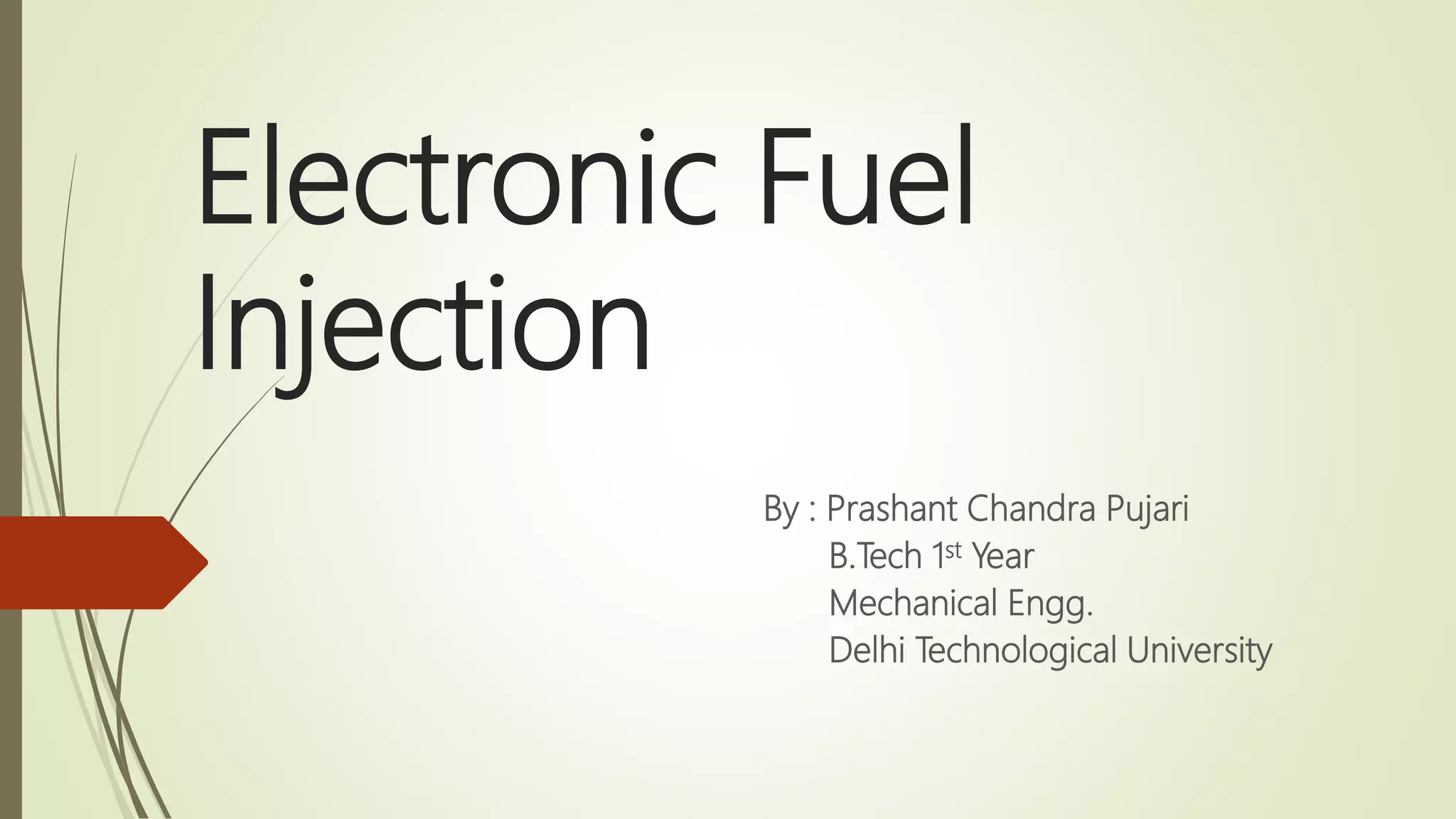 Electronic fuel injection | PPT